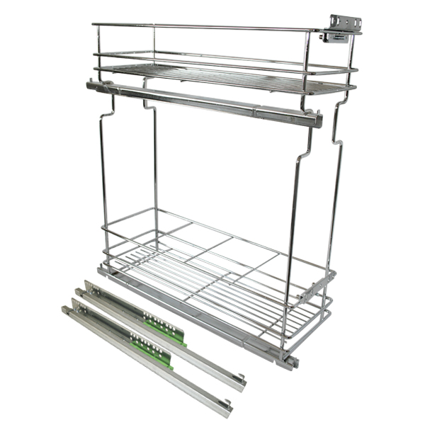 Бутылочница 200мм 2-х уровневая FGV 155х500х530 левая, с направляющими ...